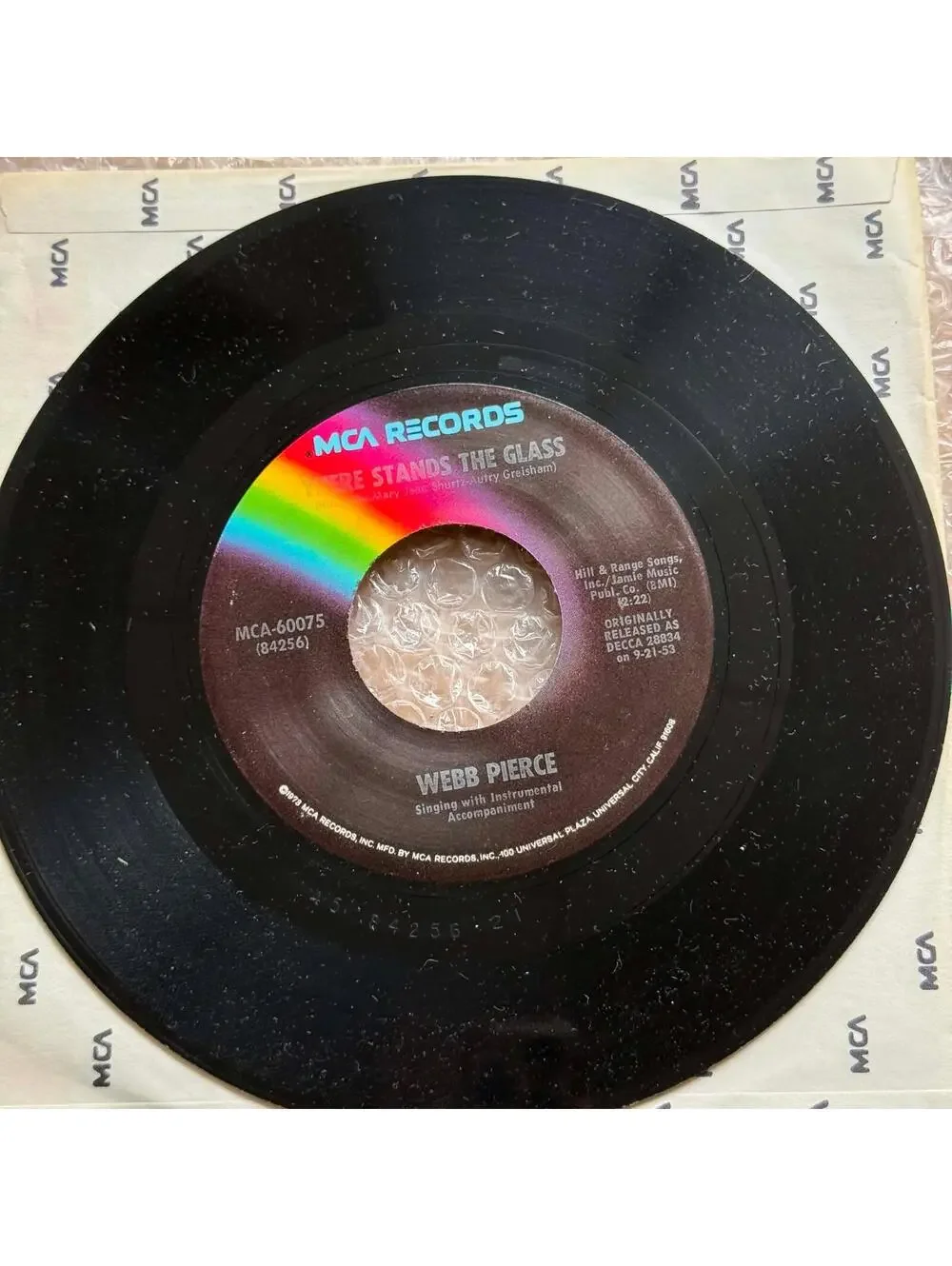 Media | Webb Pierce There Stands The Glassim Walking The Dog 45rpm Vg ...